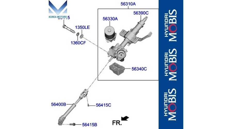 MOBIS STEERING COLUMN SHAFT SET HYUNDAI VENUE 2019-23